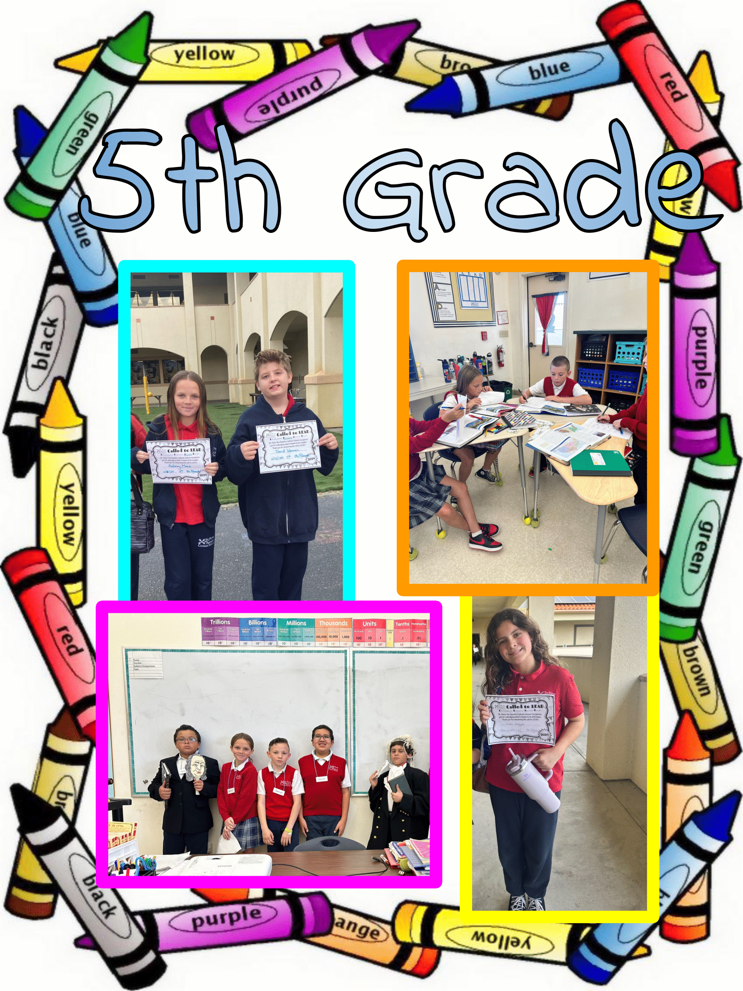 5th Grade | St Peter The Apostle Catholic School